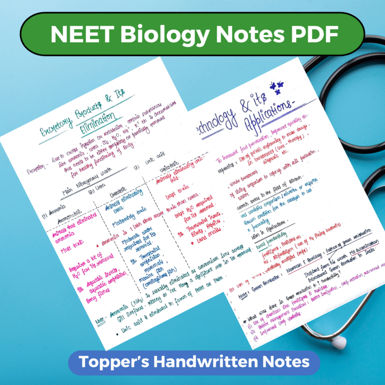 NEET Physics Handwritten Notes PDF Download (Topper's Handwritten Notes ...